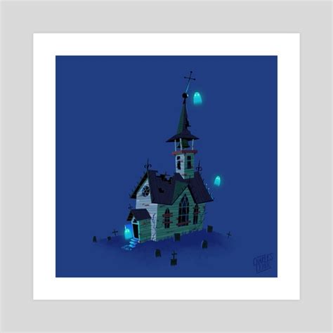 The Haunted Church An Art Print By Charles Lemor Inprnt