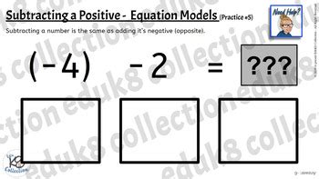 Subtracting Integers With Different Signs Using Counters Digital Lesson