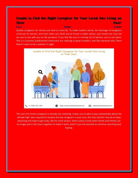 Ppt Unable To Find The Right Caregiver For Your Loved One Living On