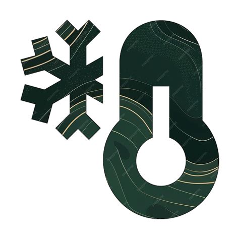 Premium Photo Photo Icons Temperature Frigid Icon Green Marble Gold