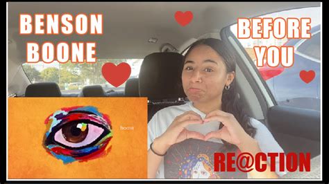Benson Boone Before You Reaction Youtube