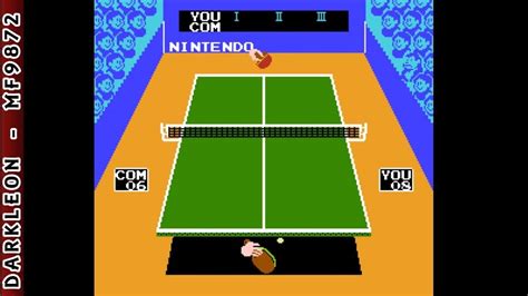 Famicom Disk System Smash Ping Pong 1987 Youtube