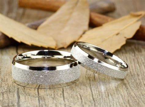 Handmade Wedding Bands Couple Rings Set Titanium Rings Set Etsy