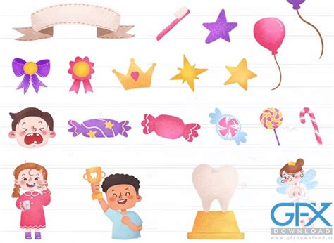 دانلود مجموعه 80 طرح وکتور لایه باز دندان و مسواک