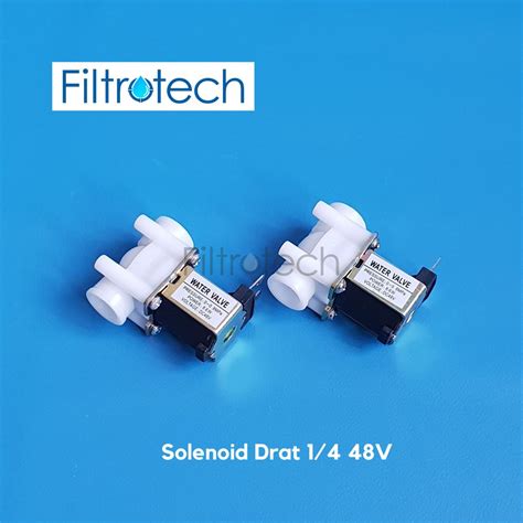 Solenoid Plastik Solonoid Valve Selenoid Valve 48v Dc Drar Dalam 1 4
