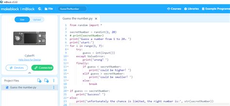 Mbot 2 Cyberpi Python Mbot Makeblock Forum