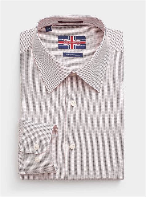 Optical Mini Check Stretch Shirt Modern Fit Soul Of London Shop Men