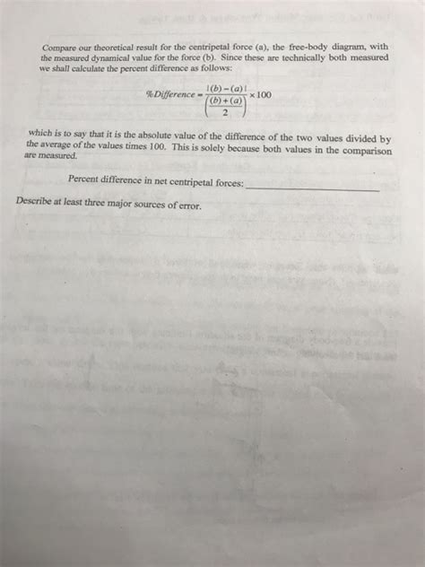 Solved Uniform Cireular Motion Worksheet Data Tables Chegg