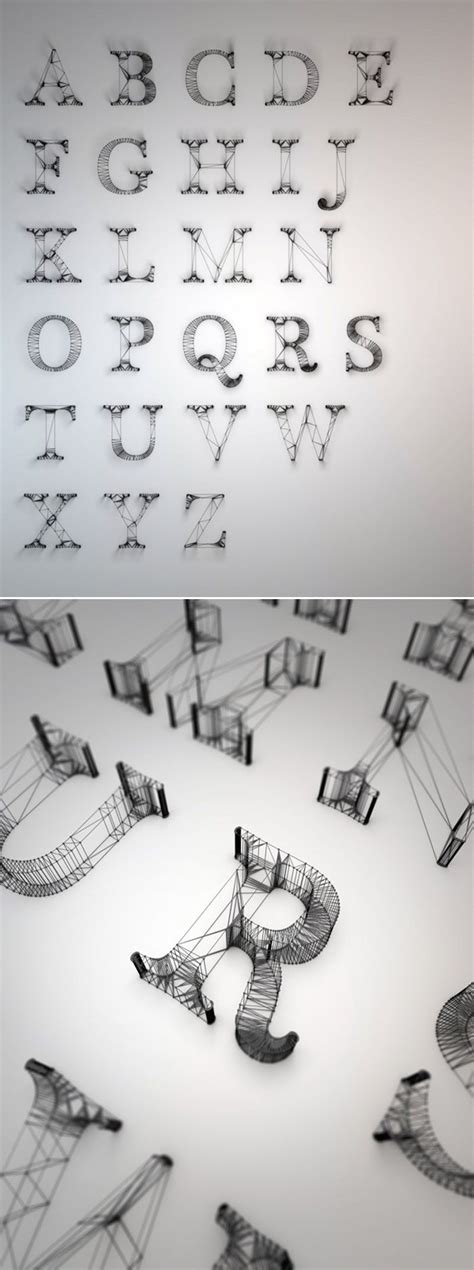 Wire Typography Design