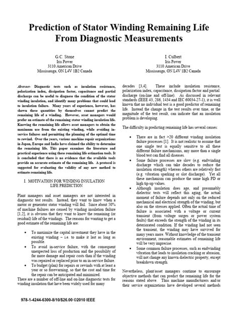 prediction of stator winding remaining pdf