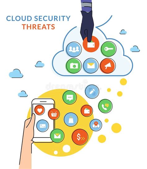 Cloud Hacking Stock Vector Illustration Of Client Icon
