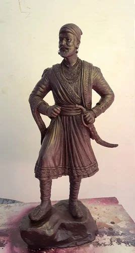 Brown 9inch Fiber Chhatrapati Shivaji Maharaj Statue At ₹ 8000 In Mumbai