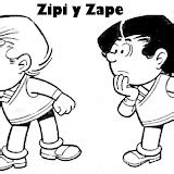 DIBUJO DE ZIPI Y ZAPE PARA COLOREAR