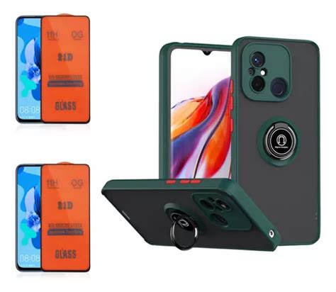 Case Hardness Ring Verde Para Xiaomi Redmi c Micas Cuotas sin interés