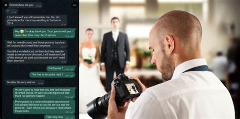 Wedding Photographers Client Requests A Refund 4 Years Later Because