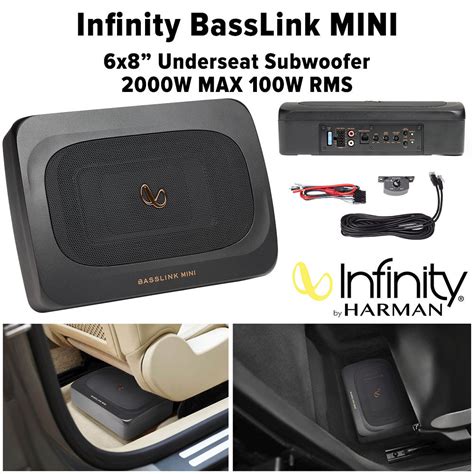 Original Infinity Basslink Mini Active Underseat Compact Powered