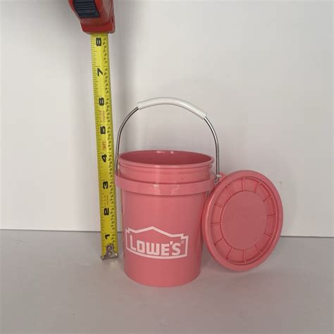 Lowes Mini Bucket Pink W Lid Rare Color Ready To Ship Ebay Uk