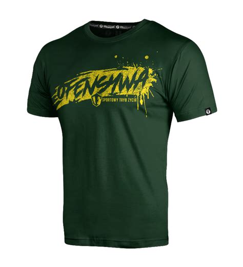T shirt Ofensywa Sportowy Tryb Życia 2 zielony ODZIEŻ ULICZNA