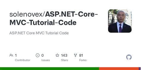 github solenovex asp core mvc tutorial code asp core mvc