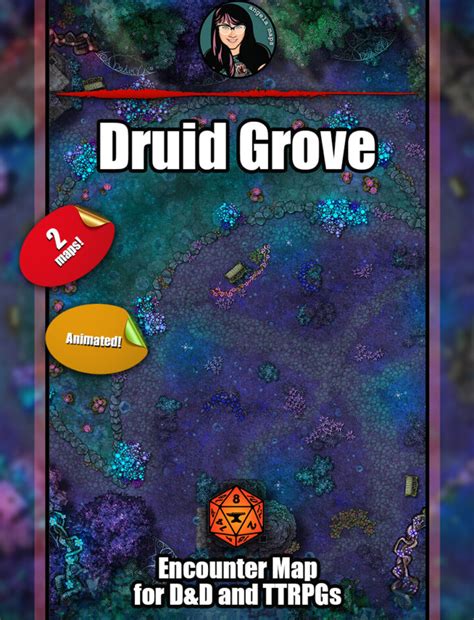 Druid Grove Animated Battle Map With Foundry Vtt Support ⋆ Spooky