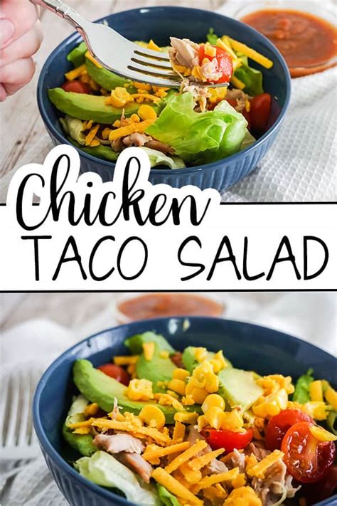 Shredded Chicken Taco Salad More Chicken Recipes