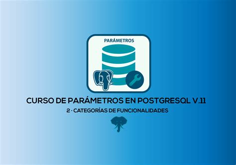 Curso De Parámetros De Postgresql V11 2 Categorías De