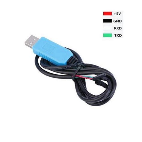 ماژول مبدل Usb به سریال Uart بر مبنای چیپ Pl2303ta همراه با کابل 4