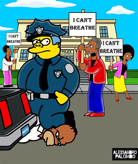 El artista Alexsandro Palombo y un tributo a George Floyd a través de Los Simpsons Infobae