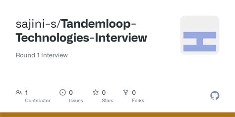 Github Sajini Standemloop Technologies Interview Round 1 Interview