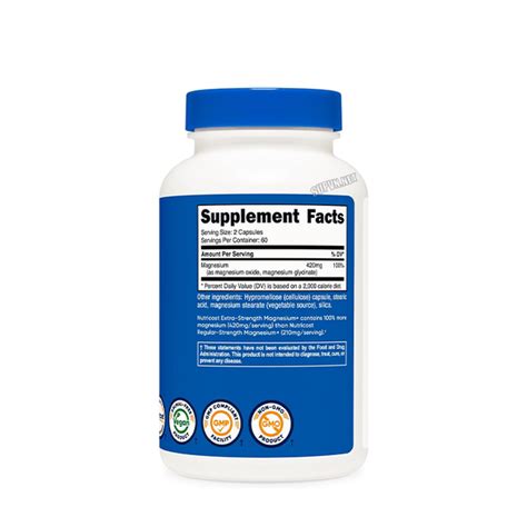 Nutricost Magnesium Extra Strength 420mg Supvn