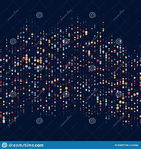 Abstractly Arranged Dots On Blue Background Stock Illustration Illustration Of Structure