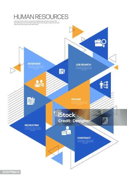 인적 자원 벡터 배너 디자인 개념입니다 웹 사이트 프리젠 테이션 등에 대한 개요 선 아이콘 벡터 일러스트 템플릿 인적 자원에 대한 스톡 벡터 아트 및 기타 이미지 Istock