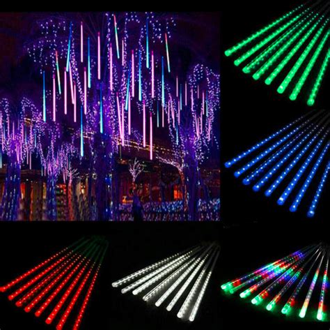 Rgb Icicle Tube Light Meteor Melting Icicle Lights 8 Tube
