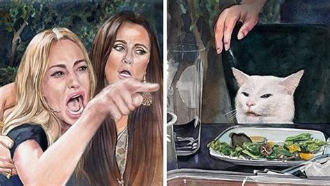 Woman Yelling At Cat Meme Blank Template Imgflip