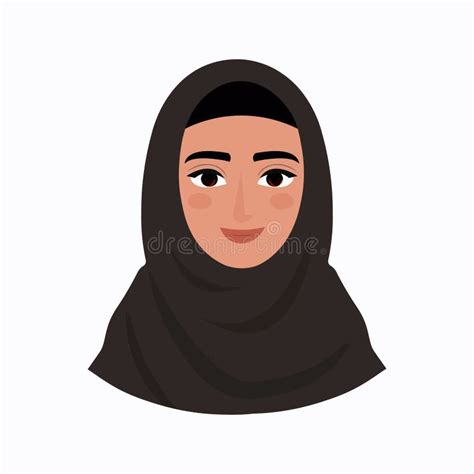 Arab Woman Face Covered With Hijab Muslim Woman Muslim Girl Avatar