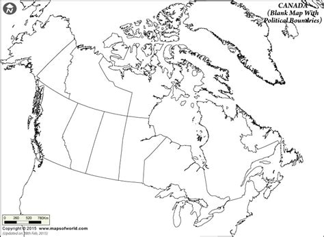 Plain Map Of Canada