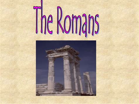 Ppt The Romans Powerpoint Presentation Free Download Id 416887