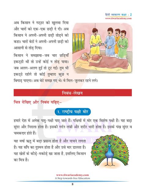 कक्षा 2 हिंदी व्याकरण अध्याय 13 निबंध लेखन अनुच्छेद लेखन कहानी लेखन