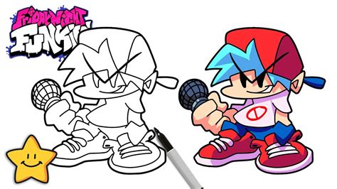 How To Draw Boyfriend Fnf Friday Night Funkin Drawing Vrogue Co