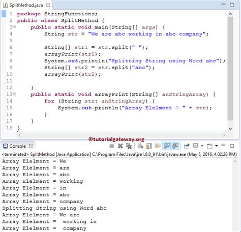 Java Stringtokenizer And String Split Example Split By