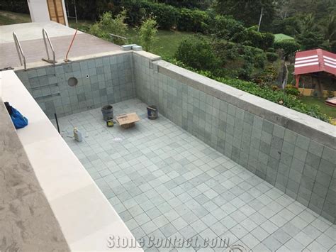 Bali Green Sukabumi Stone Quartzite Pool Coping From Indonesia