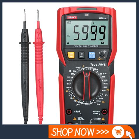 Uni T Ut89x มัลติมิเตอร์ดิจิตอล แม่นยำสูง 6000 Counts หน้าจอ Lcd True Rms Shopee Thailand