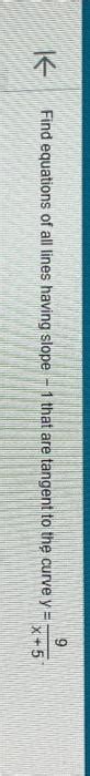 Solved Find Equations Of All Lines Having Slope 1 That Are