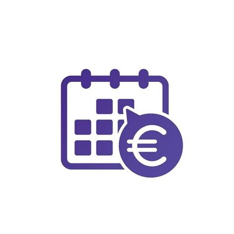 Payment Schedule Icon With Euro 31702361 Vector Art At Vecteezy