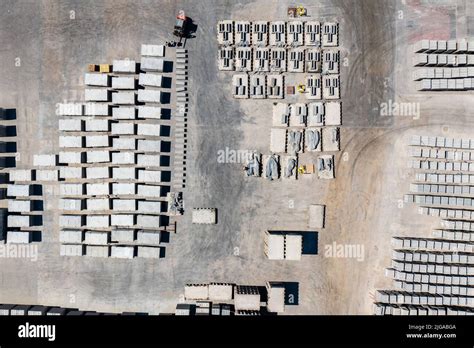 Cobblestones Factory Aerial View Of Industrial Place Storage Place Of