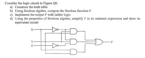 Solved Consider The Logic Circuit In Figure Q6 A Construct Chegg Com