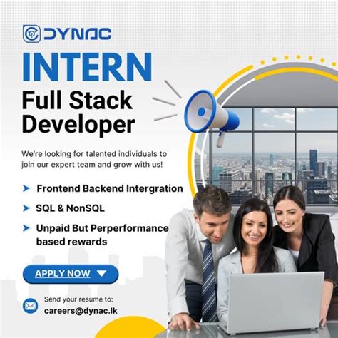Intern Full Stack Developer At Dynac Solutions Remote Sri Lanka