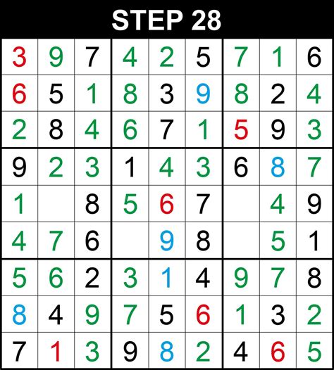 step by step sudoku solution