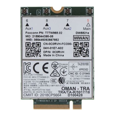 1Gbps DW5821e T77W968 1Gbps Mobile for M.2 4G Module Original ...