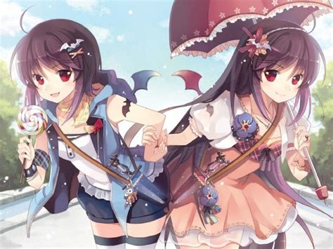Anime Girl Identical Twins